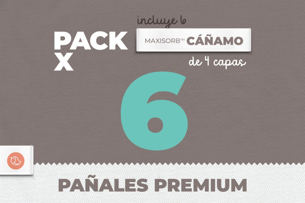 PACK X 6 Pañales de bolsillo PREMIUM • Upamamá